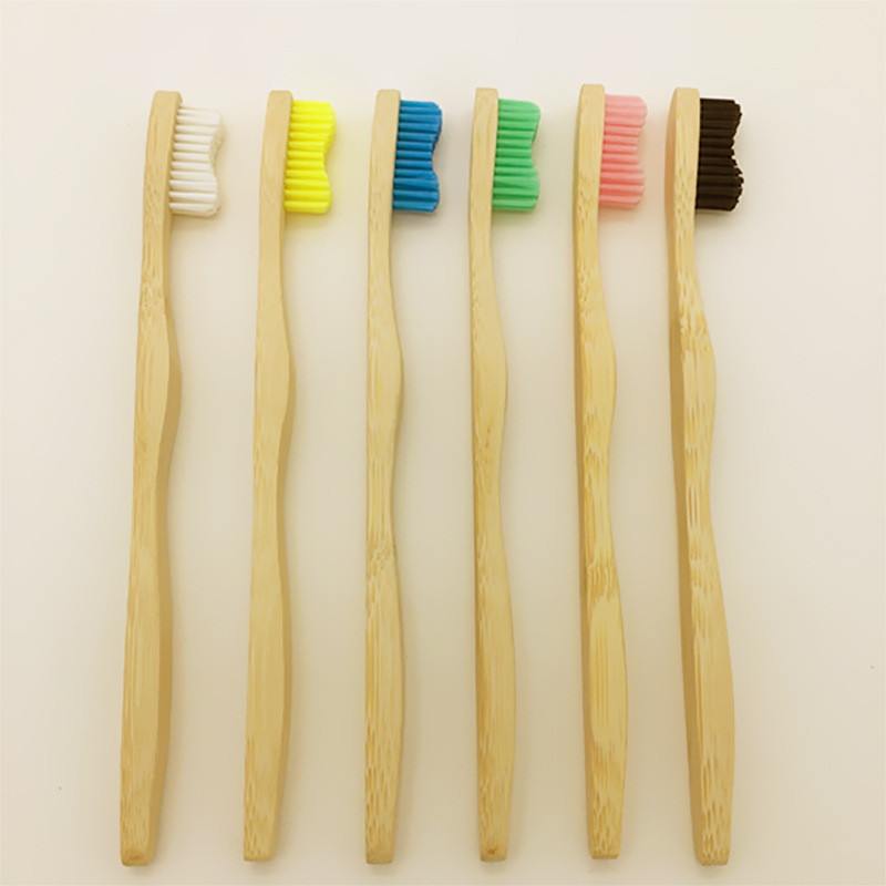 Thick handle bamboo handle toothbrush
