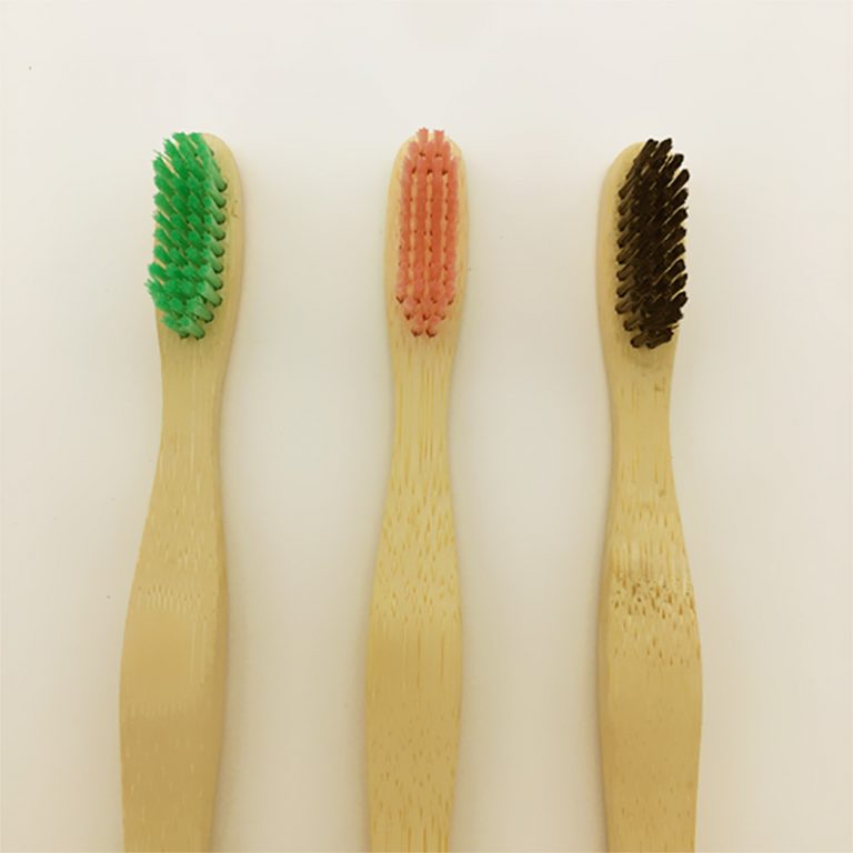 Thick handle bamboo handle toothbrush