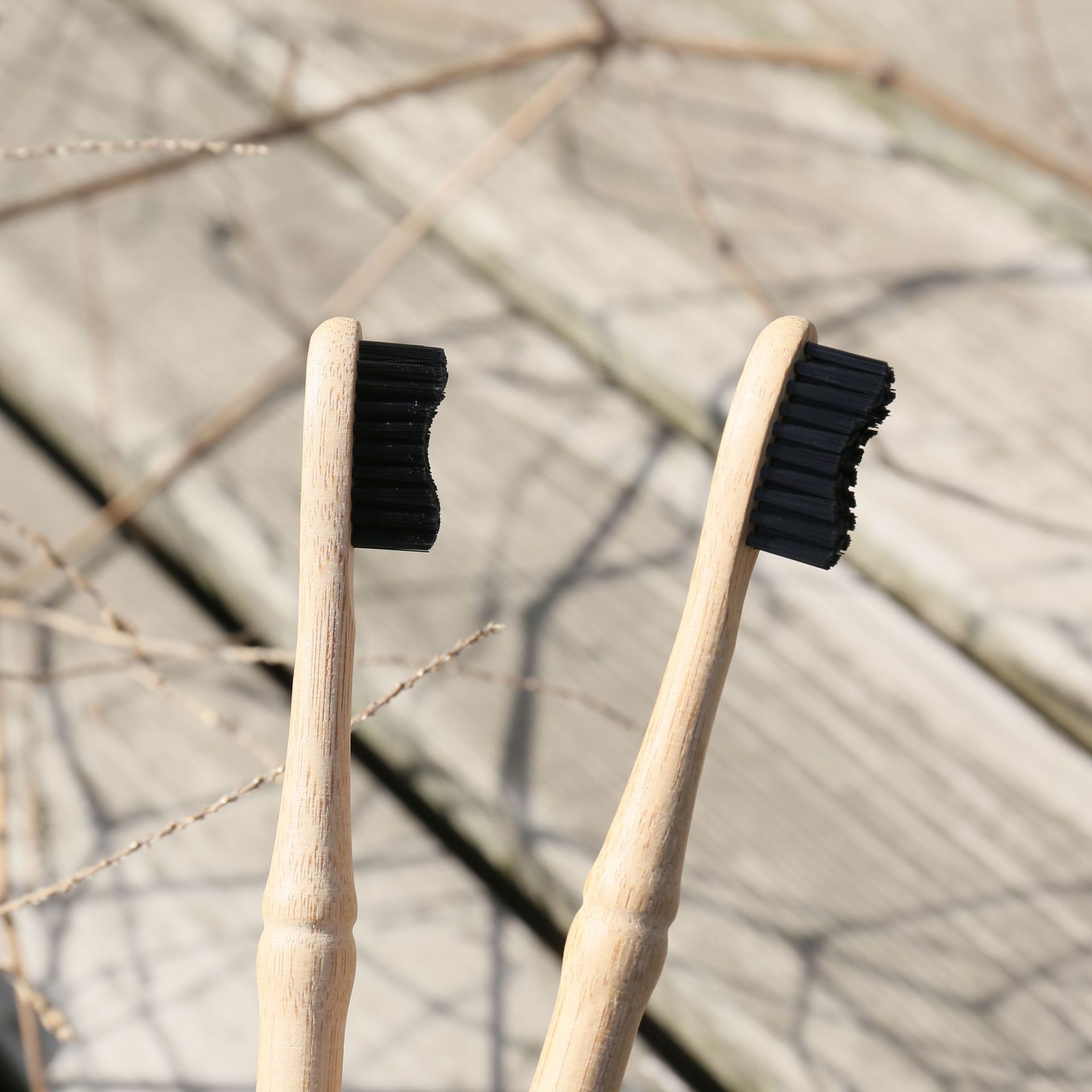 Black Wave Bamboo Toothbrush | Wholesale Eco Toothbrush Factory