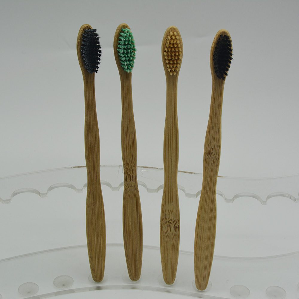 Pink bristles natural bamboo toothbrush | Bamboo Toothbrush Manufacturer
