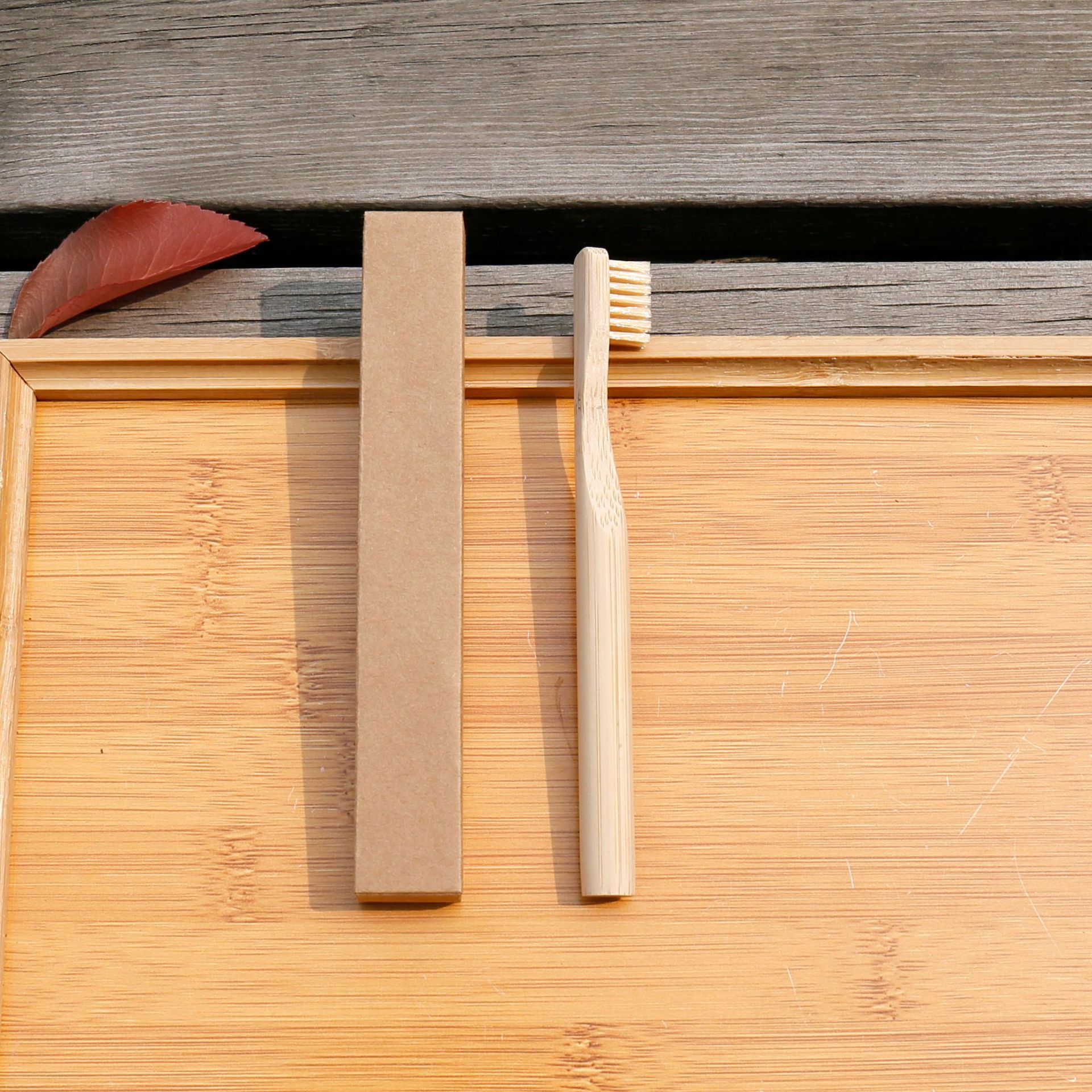 Original color bamboo and bamboo toothbrush