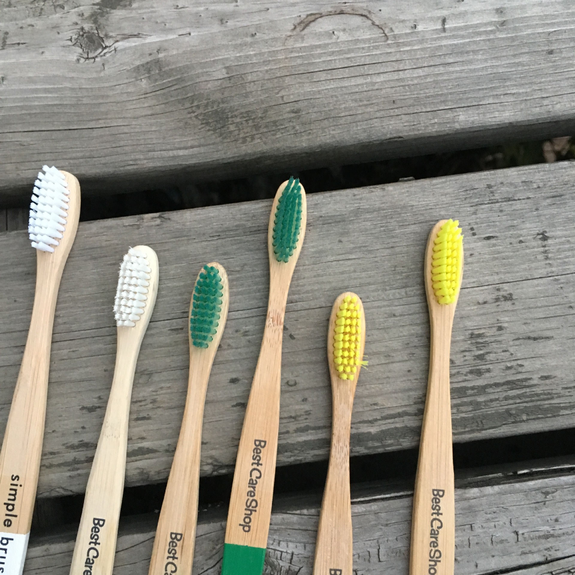Paint flat bamboo toothbrush colored soft toothbrush