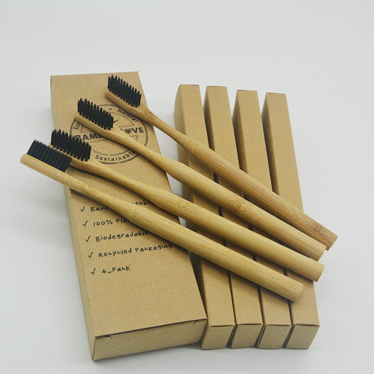 Adult round handle toothbrush custom | Bamboo Toothbrush Manufacturer