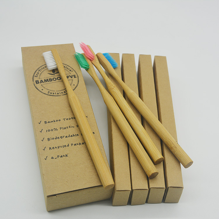 Round stick bamboo toothbrush | Bamboo Toothbrush Manufacturer