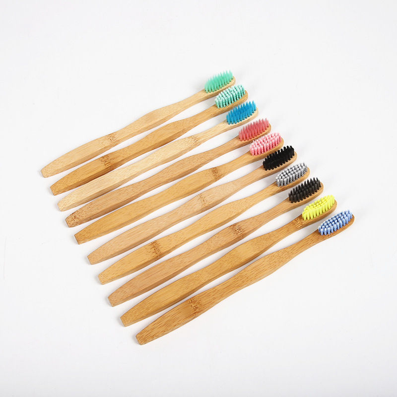 Sharpening brushed bamboo crank toothbrush
